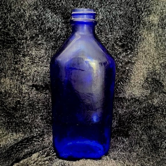 Philips | Accents | Cobalt Blue Glass Bottle Vintage Antique Genuine ...